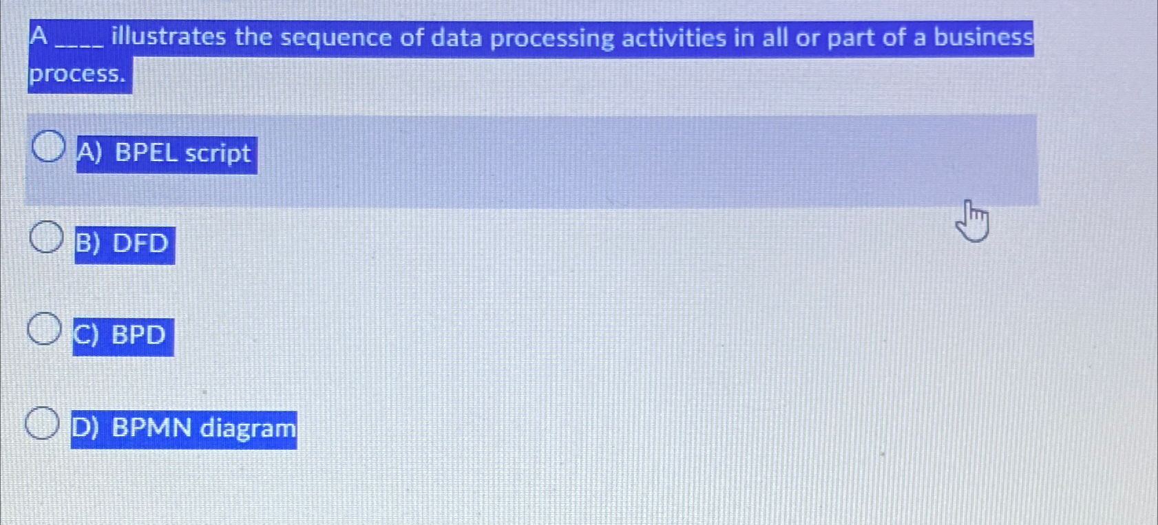 Solved A illustrates the sequence of data processing | Chegg.com