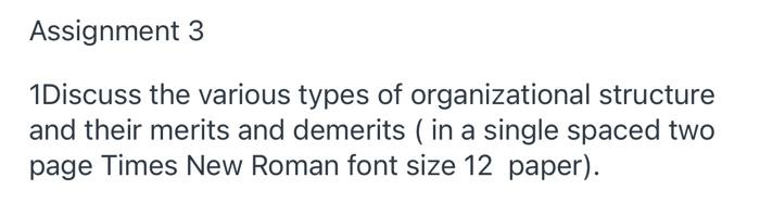 Solved Assignment 3 1Discuss the various types of | Chegg.com