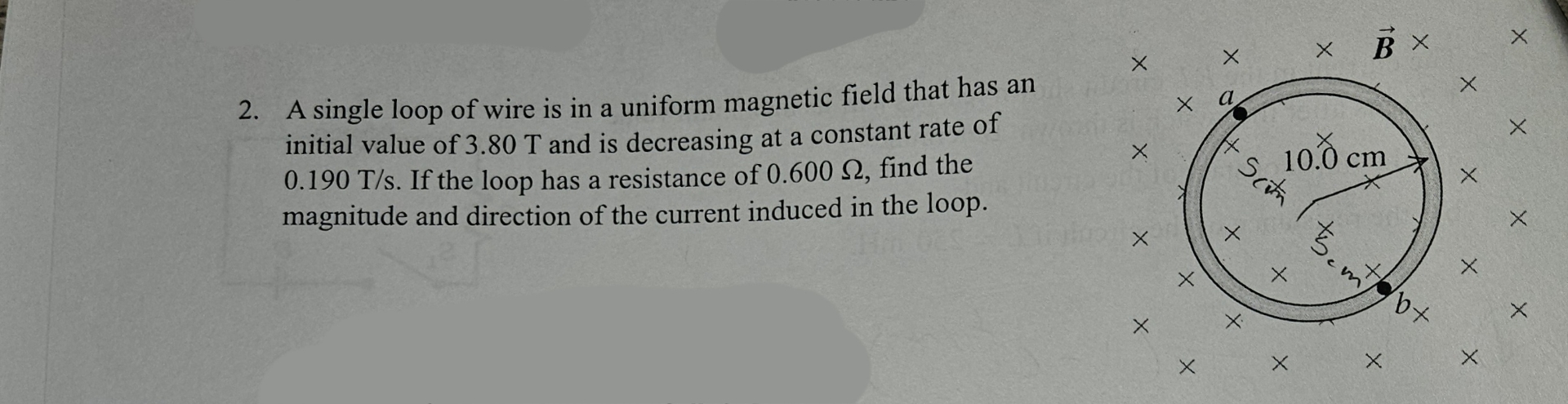 Solved A single loop of wire is in a uniform magnetic field | Chegg.com