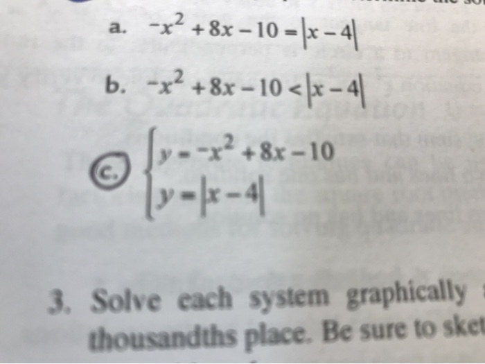 Solved a. -*? +8x – 10 =(x-41 | b. x² +8x – 10 | Chegg.com