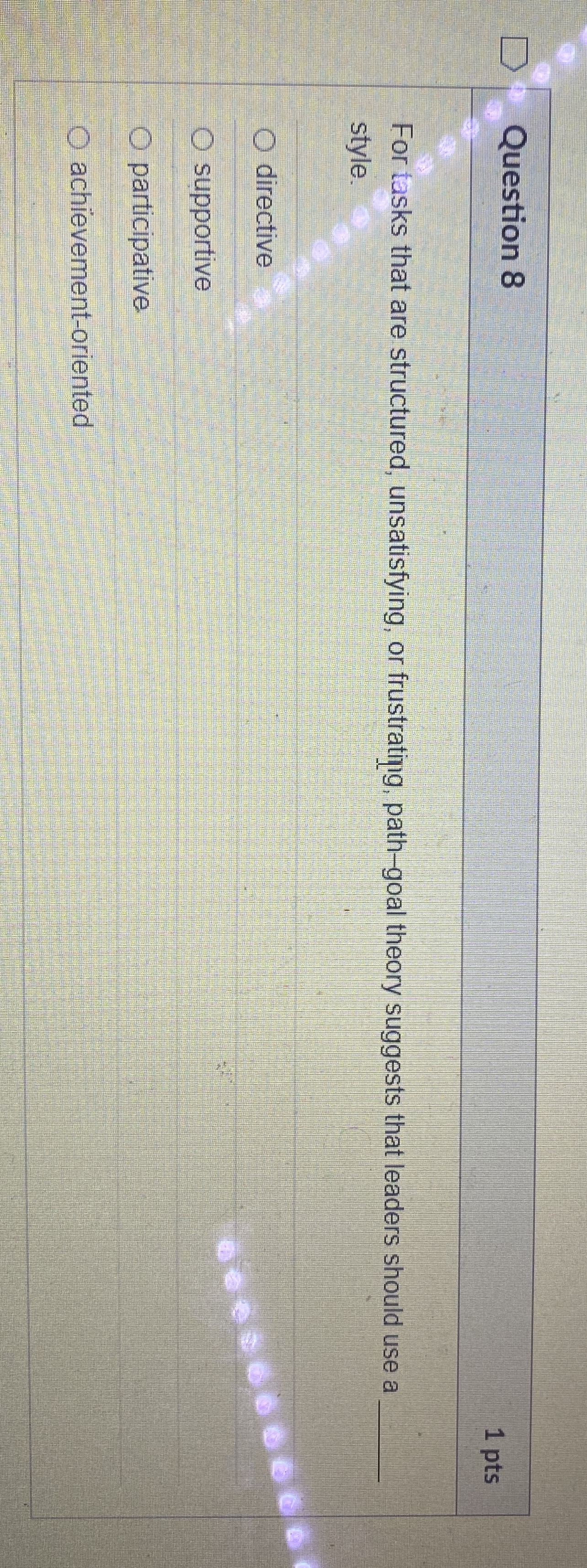 Solved Question 81 ﻿ptsFor tasks that are structured, | Chegg.com