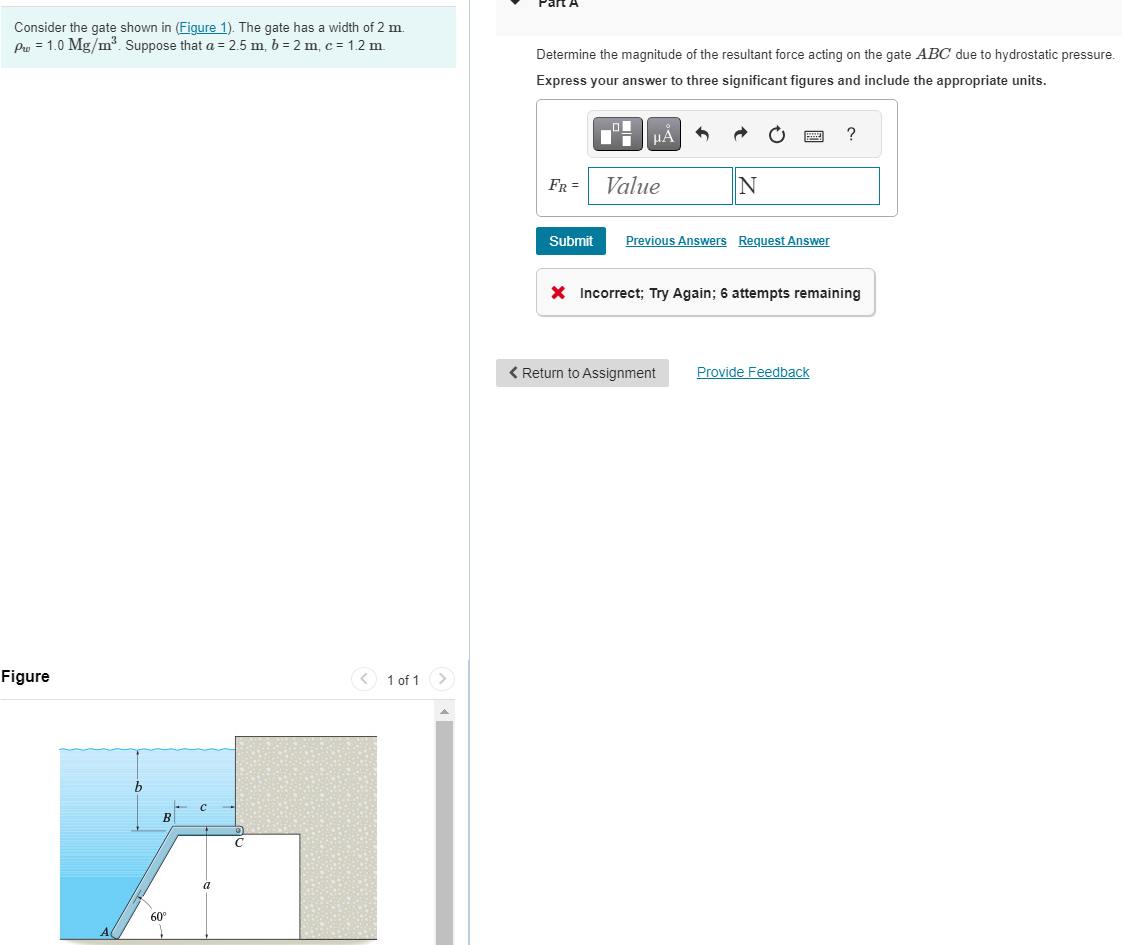 Solved Consider the gate shown in (Figure 1). ﻿The gate has | Chegg.com