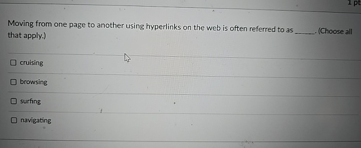 Solved Moving from one page to another using hyperlinks on | Chegg.com