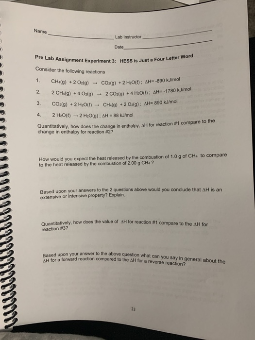 Solved Name Lab Instructor Date SS is Just a Four Letter | Chegg.com