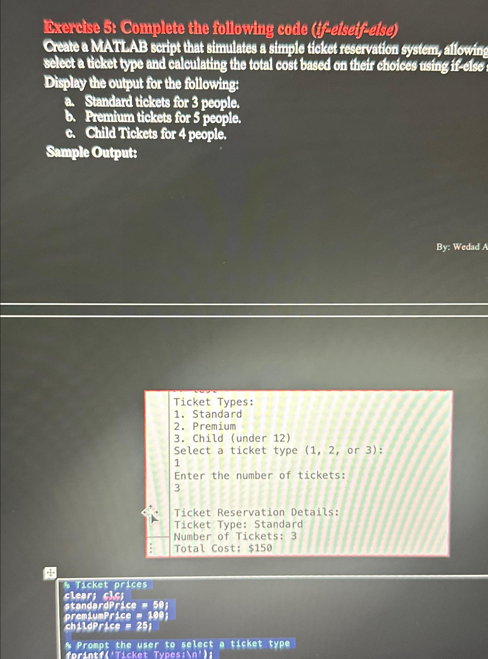 Solved Dxcerse 58 ﻿Complete the following code | Chegg.com