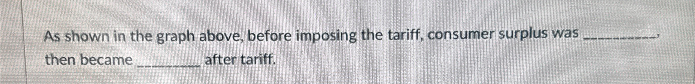 As shown in the graph above, before imposing the | Chegg.com