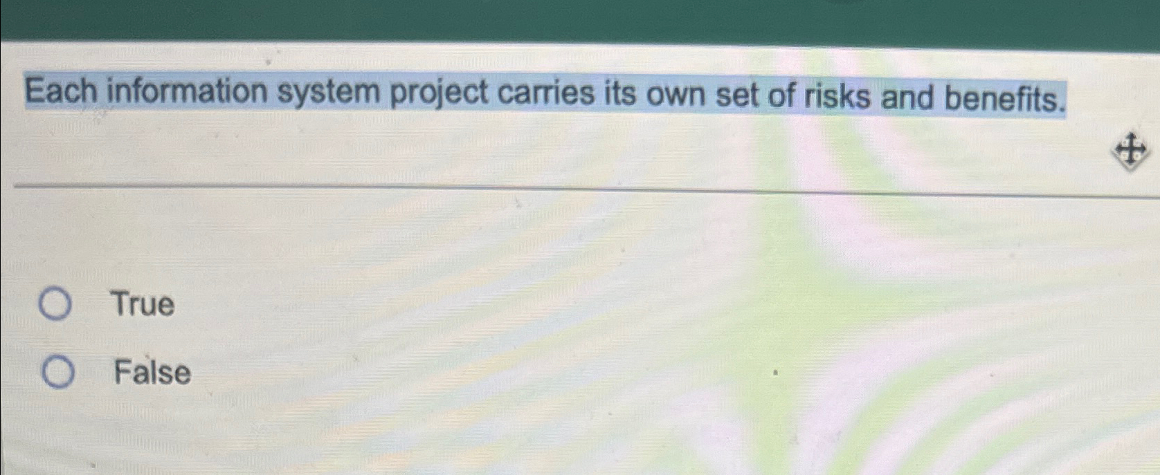 Solved Each information system project carries its own set | Chegg.com