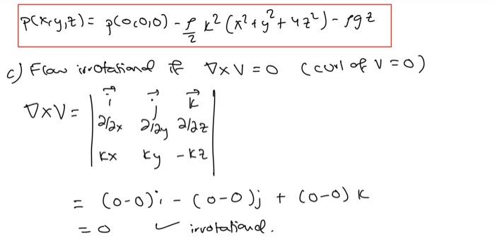 Solved 1) A proposed three-dimensional incompressible flow | Chegg.com