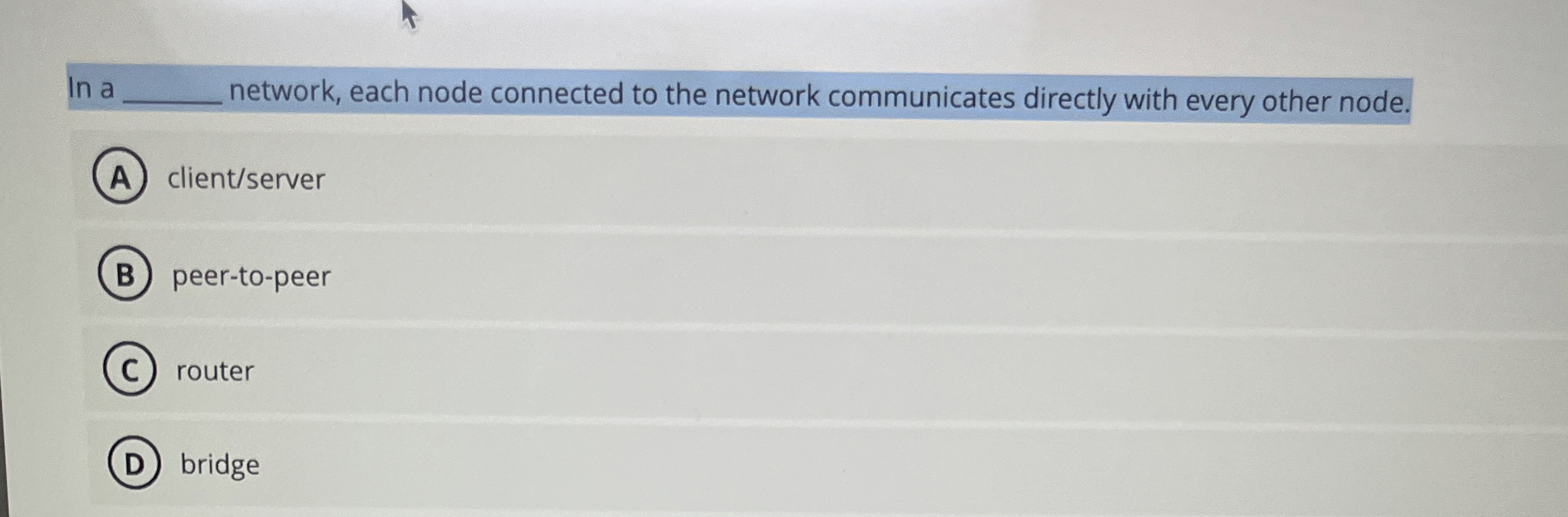 Solved In a q, ﻿network, each node connected to the network | Chegg.com