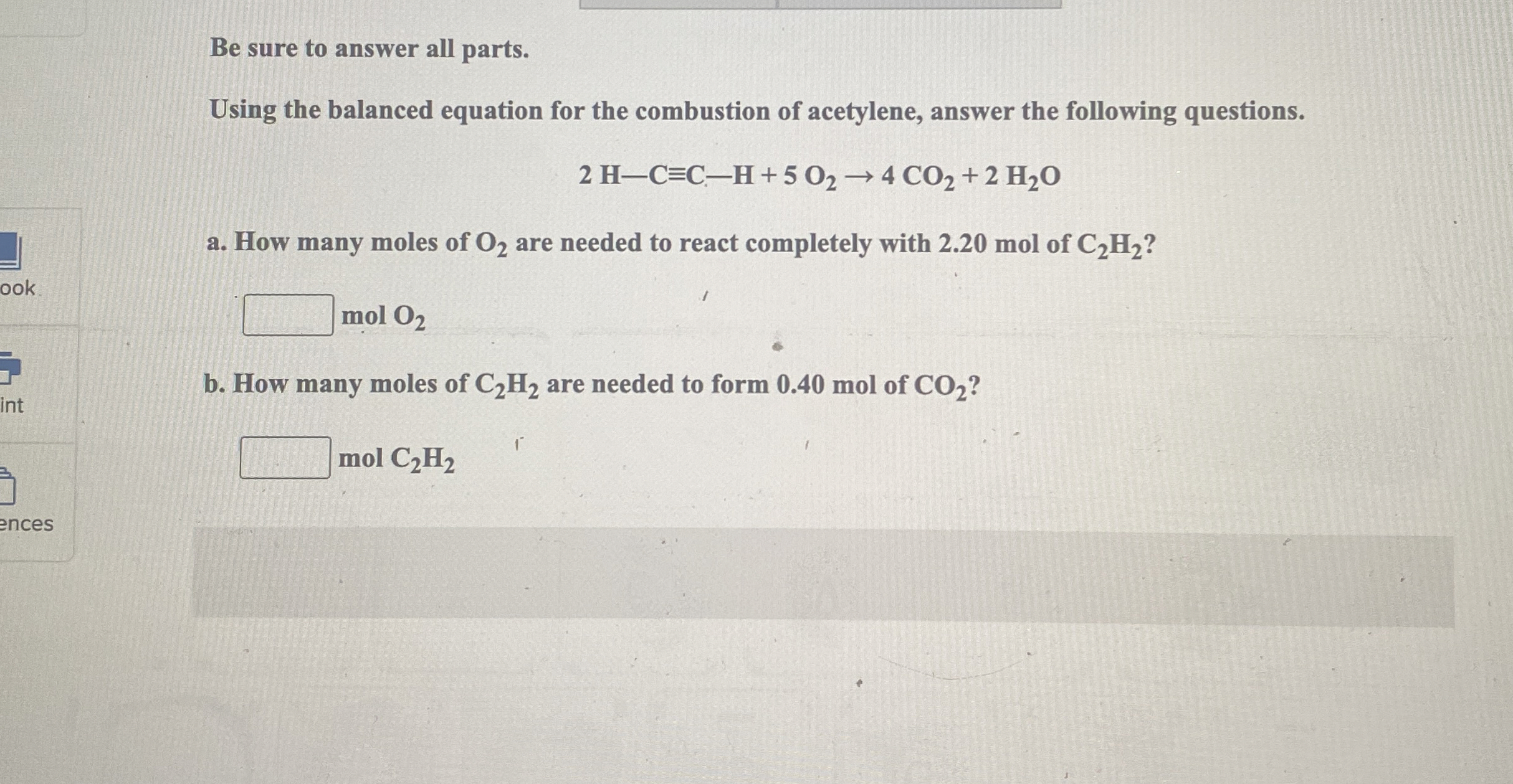 Solved Be sure to answer all parts.Using the balanced | Chegg.com