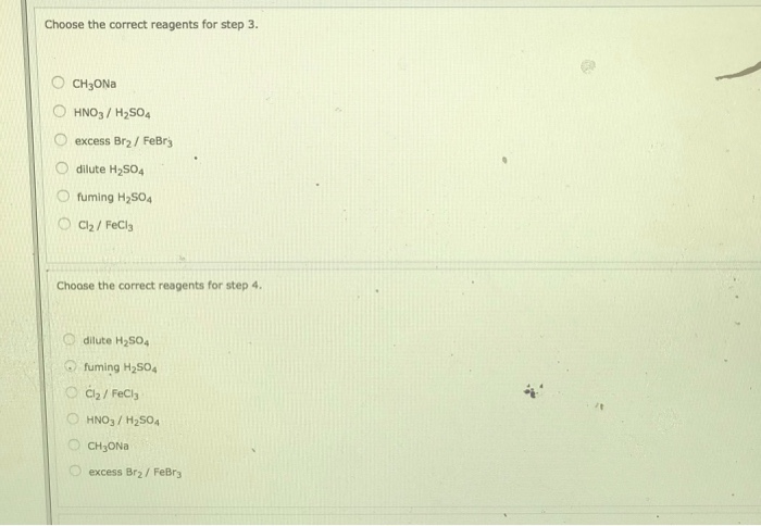 Solved Provide the reagents necessary to carry out the | Chegg.com
