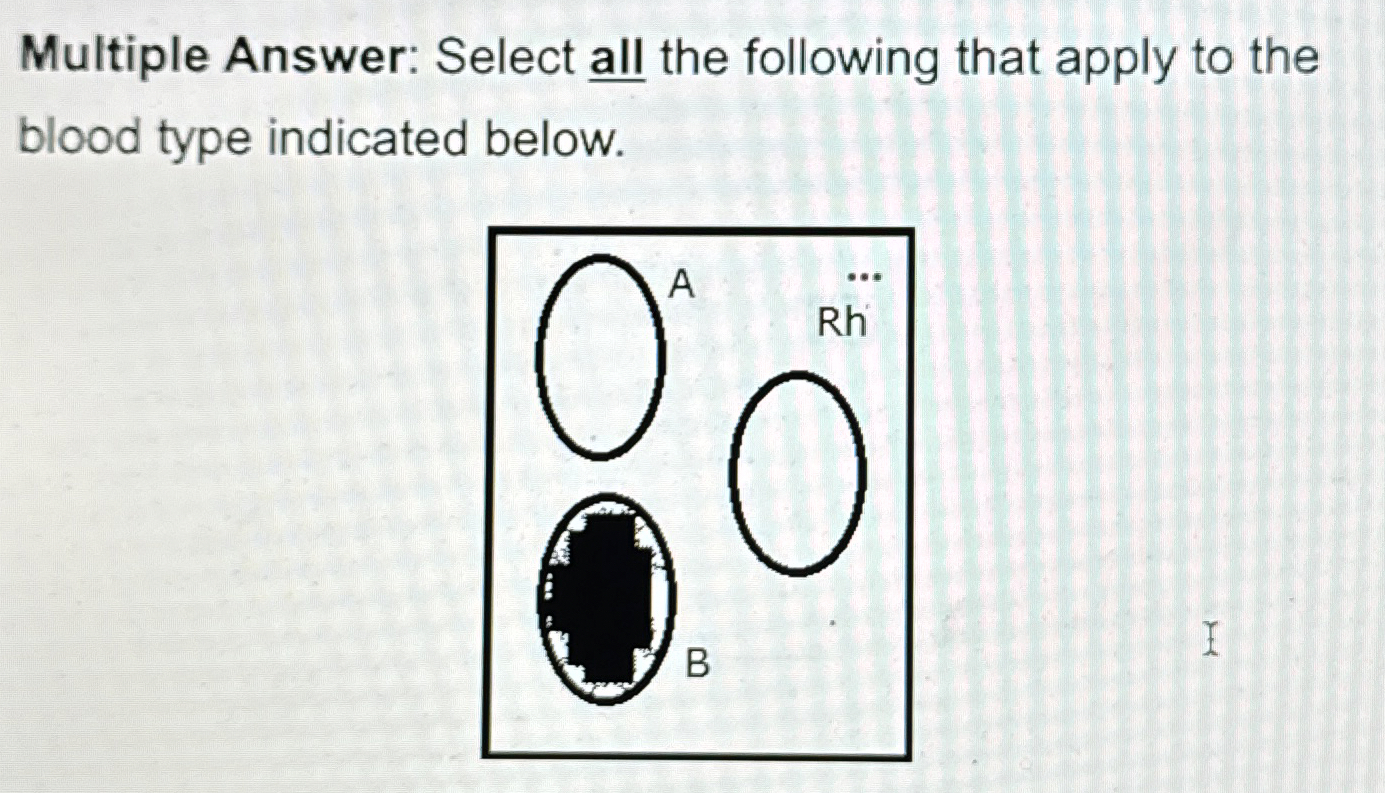 Solved Multiple Answer: Select all the following that apply | Chegg.com