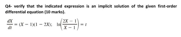 Solved Q4- verify that the indicated expression is an | Chegg.com