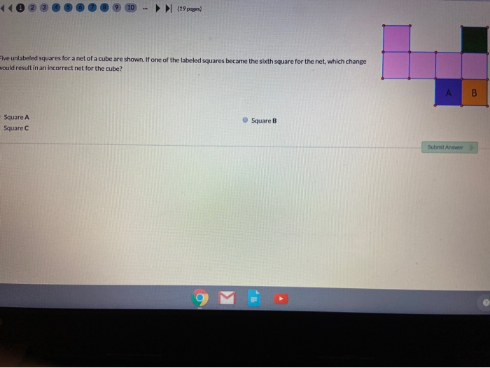 Solved Five unlabeled squares for a net of a cube are shown. | Chegg.com