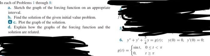 Solved In each of Problems 1 through 8: a. Sketch the graph | Chegg.com