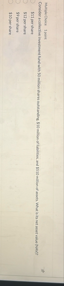 Solved Multiple Cholve 1 ﻿pointConsider a collective | Chegg.com