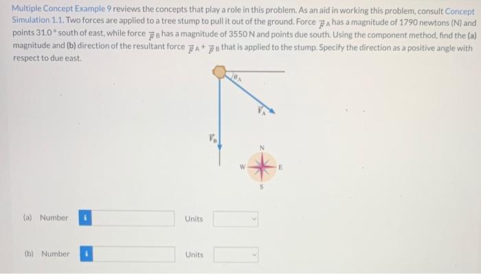 Solved Multiple Concept Example 9 reviews the concepts that | Chegg.com