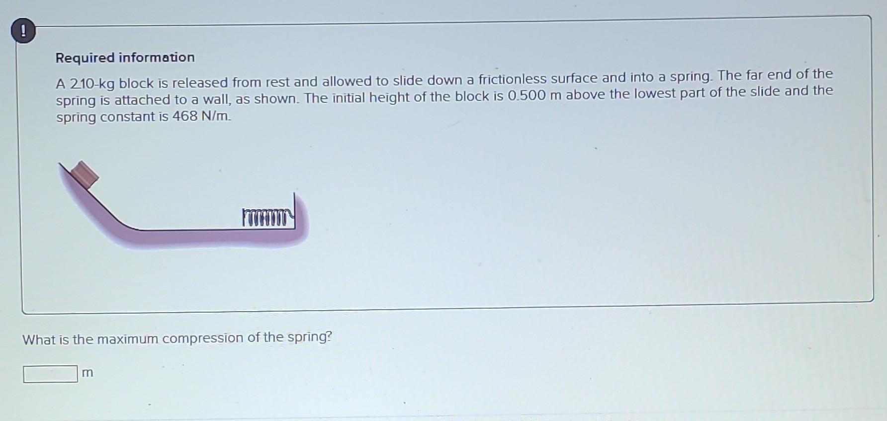 Solved An ideal spring has a spring constant k=29.3 N/m. | Chegg.com