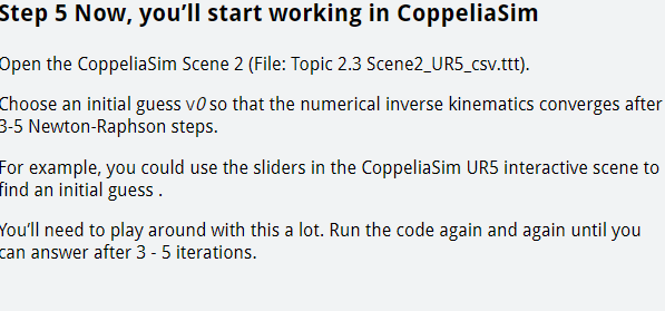 Solved Step 5 ﻿Now, you'll start working in CoppeliaSimOpen | Chegg.com
