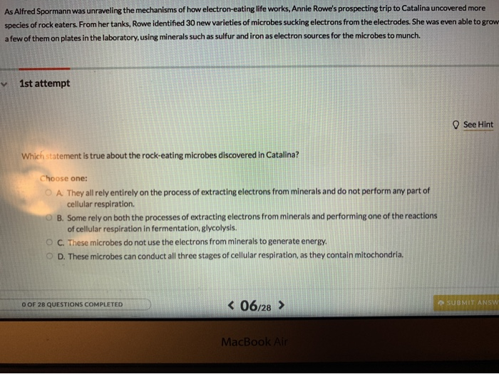 Solved As Alfred Spormann was unraveling the mechanisms of | Chegg.com