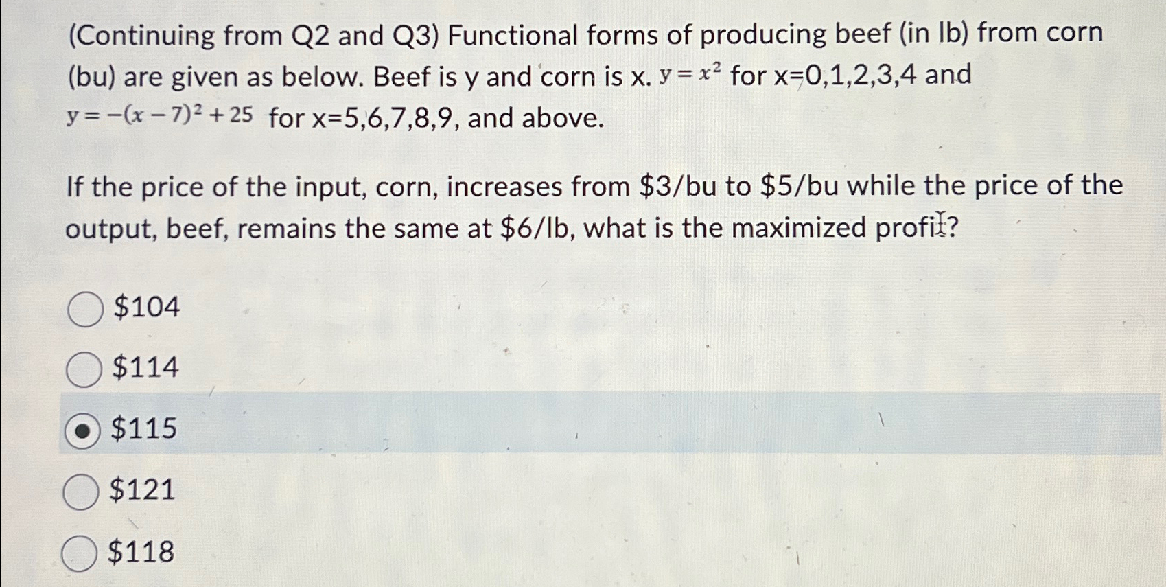 Solved (Continuing from Q2 ﻿and Q3) ﻿Functional forms of | Chegg.com