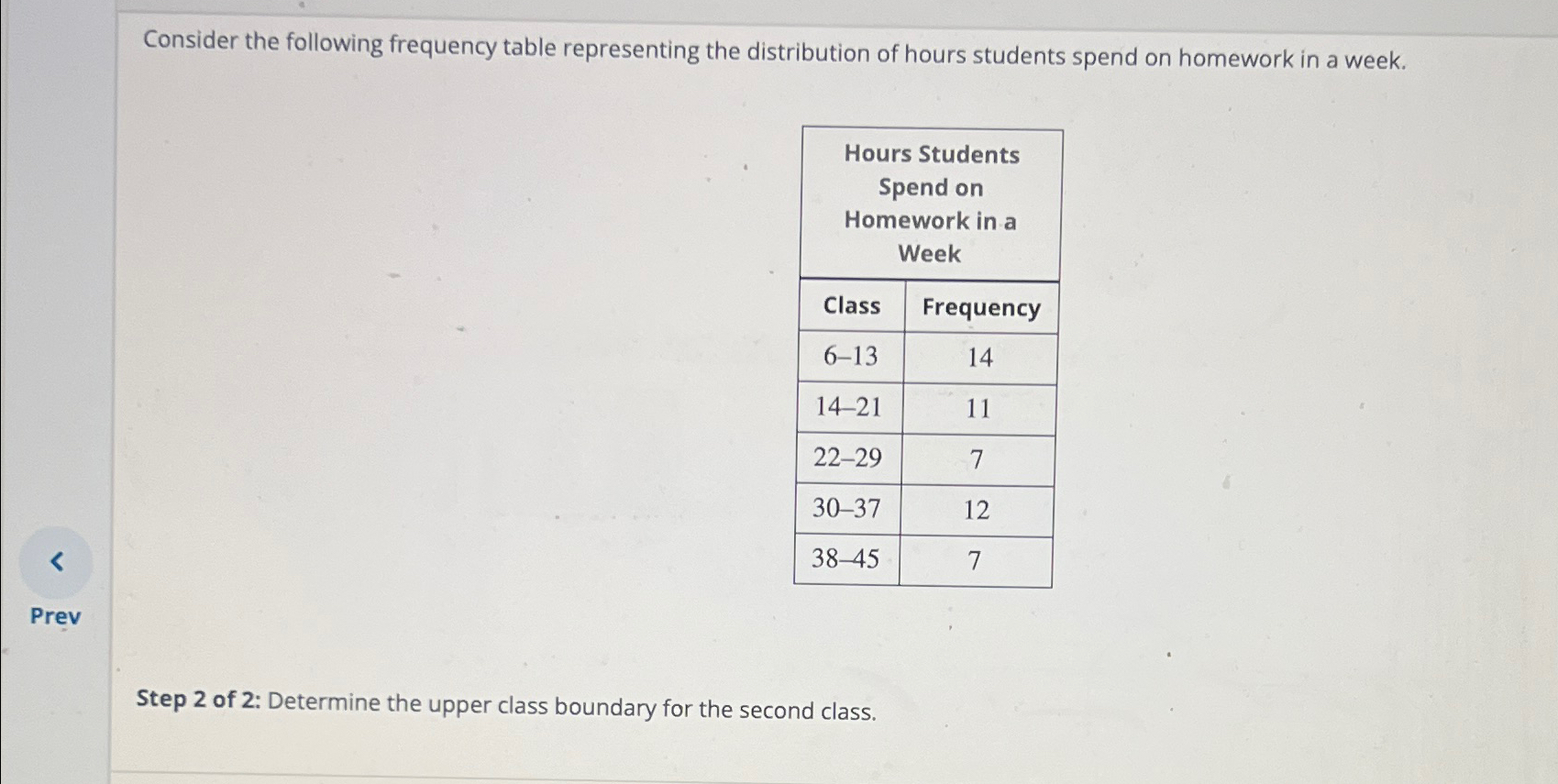 Solved Consider the following frequency table representing | Chegg.com