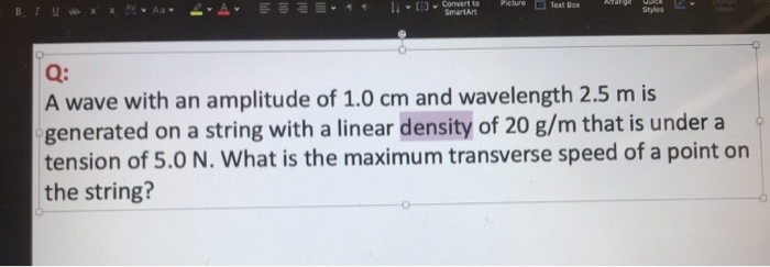 Solved UK KA ASEET Content SmartArt Q: A wave with an | Chegg.com