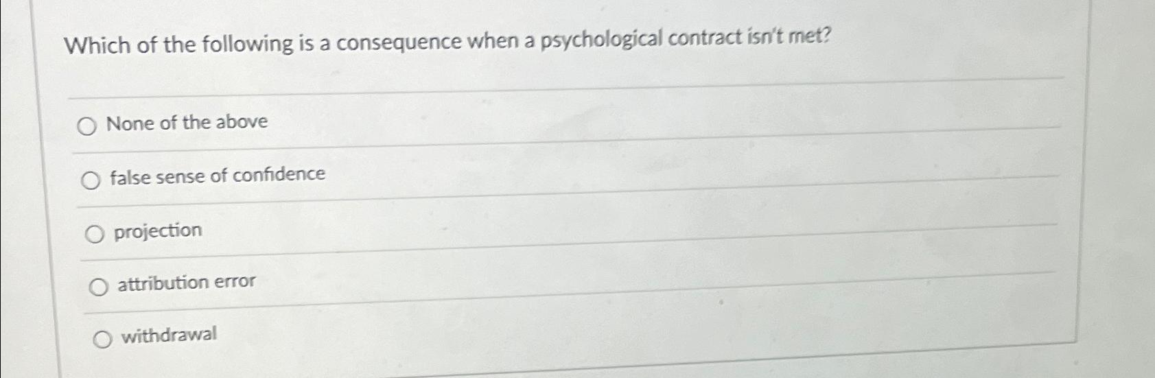 Solved Which of the following is a consequence when a | Chegg.com