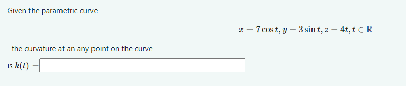 Solved Given the parametric | Chegg.com