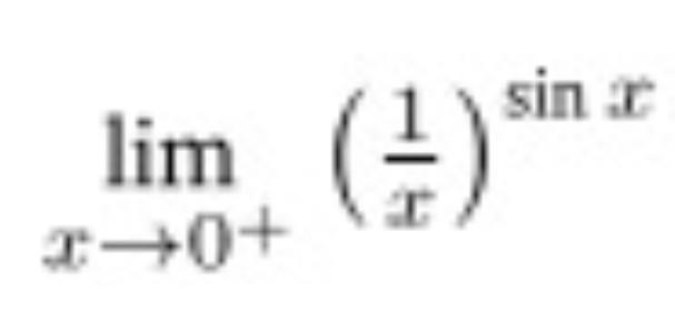 Solved limx→0+(x1)sinx | Chegg.com