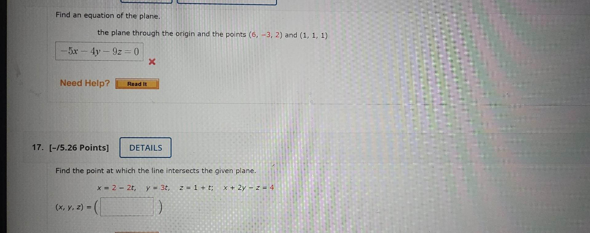 Solved Find the equation of the plane. Please EXPLAIN each | Chegg.com