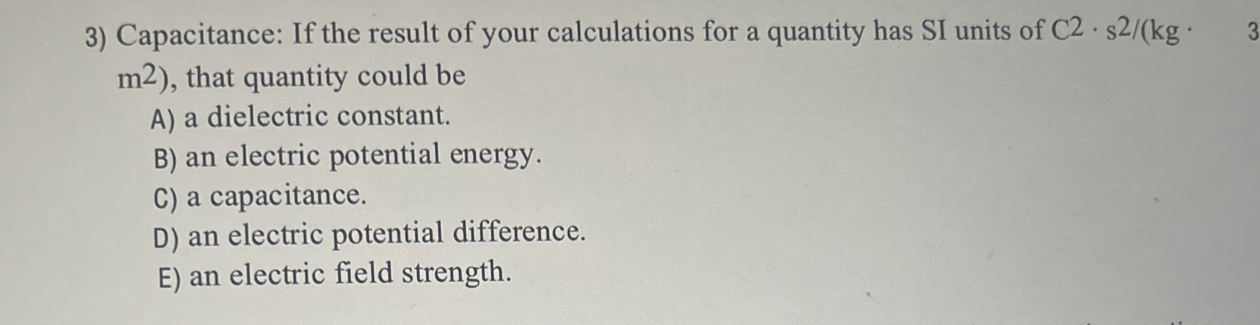 Solved Capacitance: If the result of your calculations for a | Chegg.com
