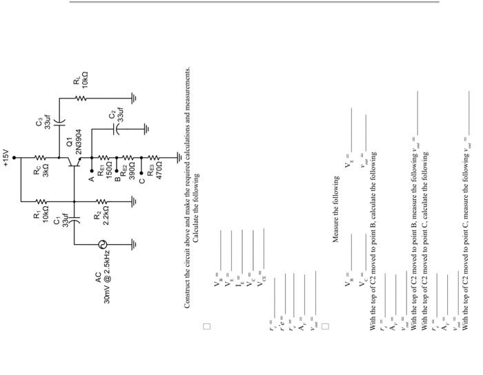 Construct the circuit above and make the required | Chegg.com