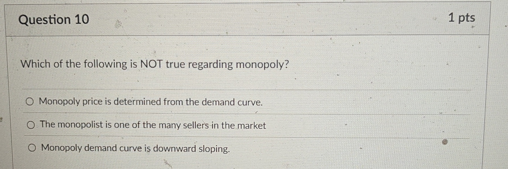 Solved Question 101 ﻿ptsWhich of the following is NOT true | Chegg.com