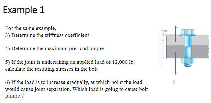 Example 1For the same example,Determine the stiffness | Chegg.com