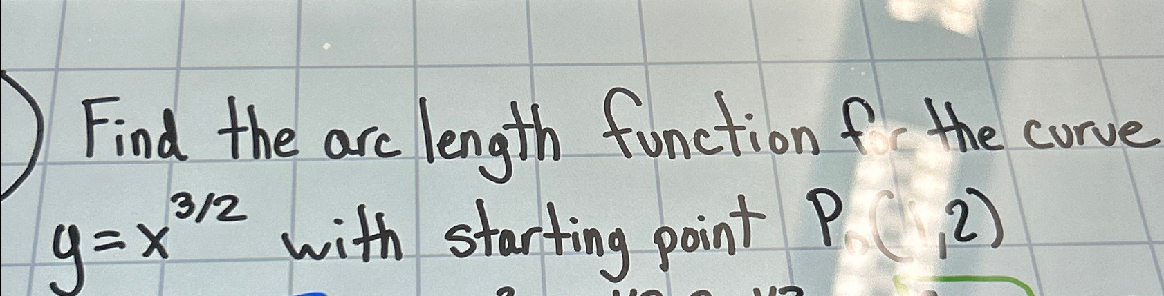 Solved Find the are length function for the curve y=x32 | Chegg.com