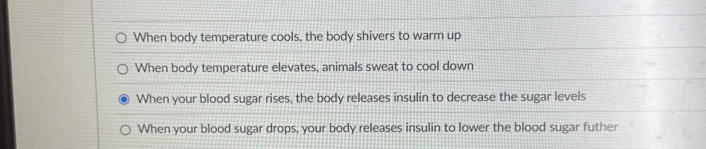 Solved When body temperature cools, the body shivers to warm | Chegg.com