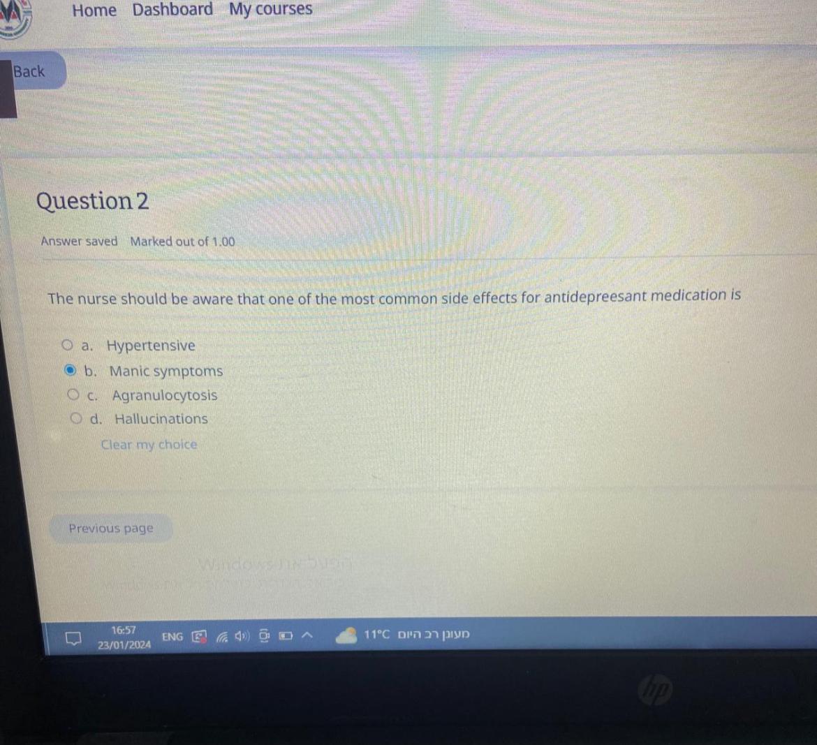 Solved HomeDashboardMy coursesBackQuestion 2Answer saved | Chegg.com