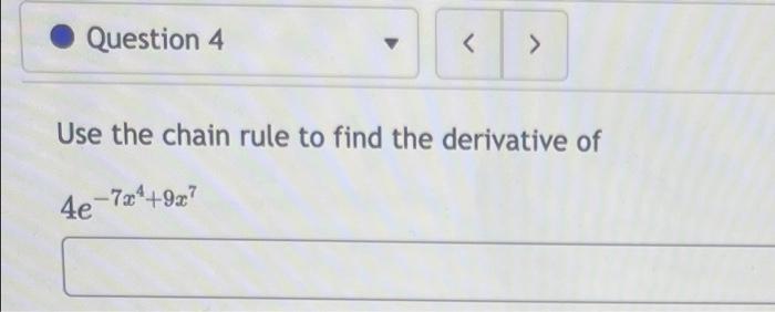Solved Use the chain rule to find the derivative of | Chegg.com