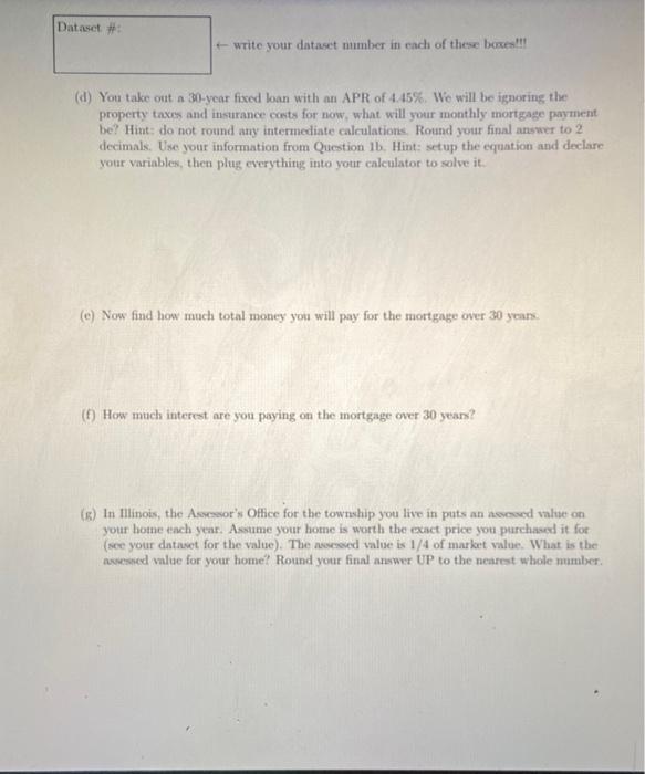 Math 105 Project 2 Fall 2021 Name Percents, Interest, | Chegg.com