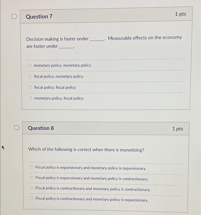 Solved D 1 pts Question 7 Measurable effects on the economy | Chegg.com Solved D 1 pts Question 7 Measurable effects on the economy | Chegg.com