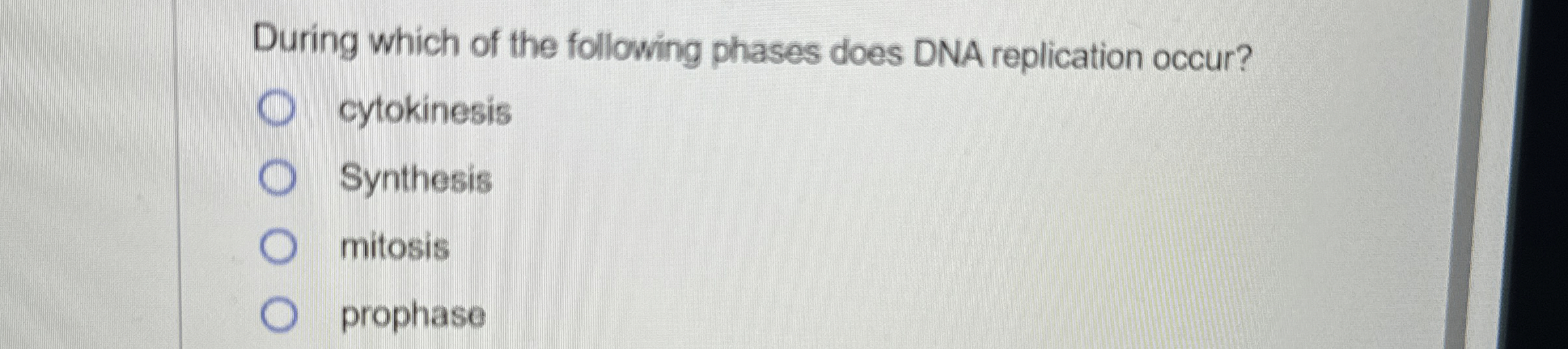 Solved During which of the following phases does DNA | Chegg.com