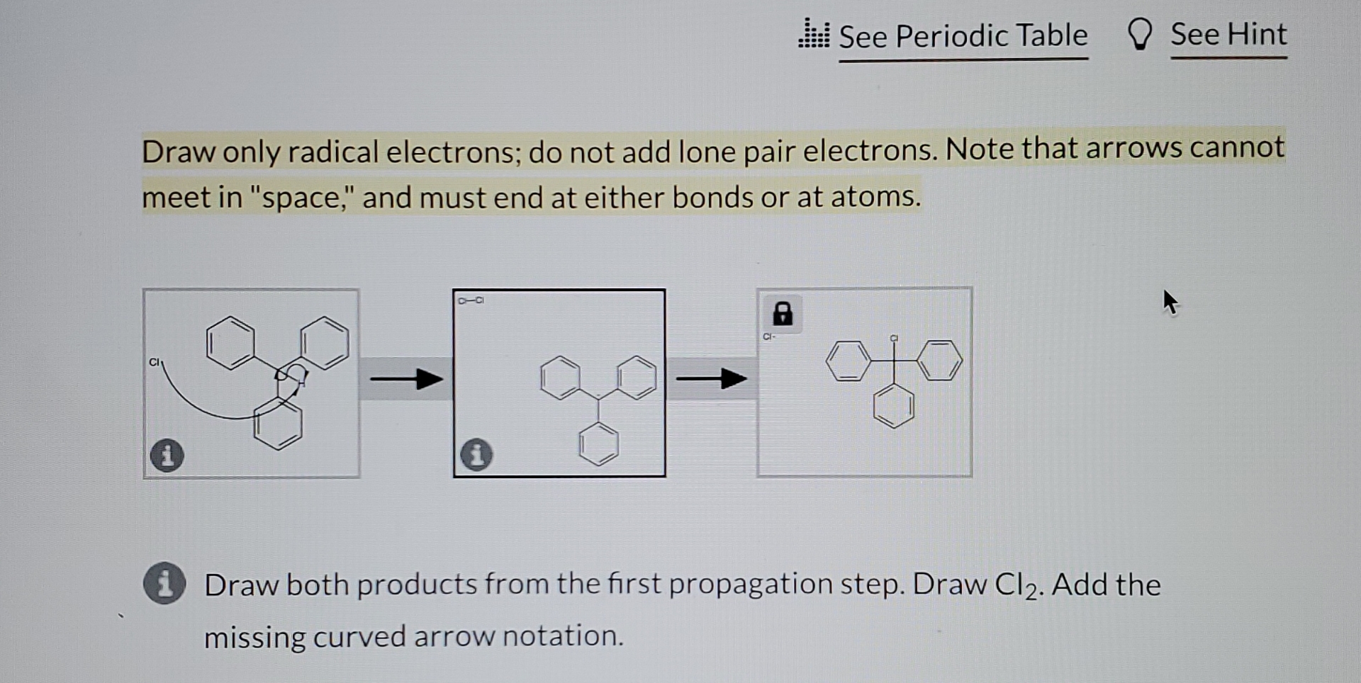 Solved See Periodic TableSee HintDraw only radical | Chegg.com