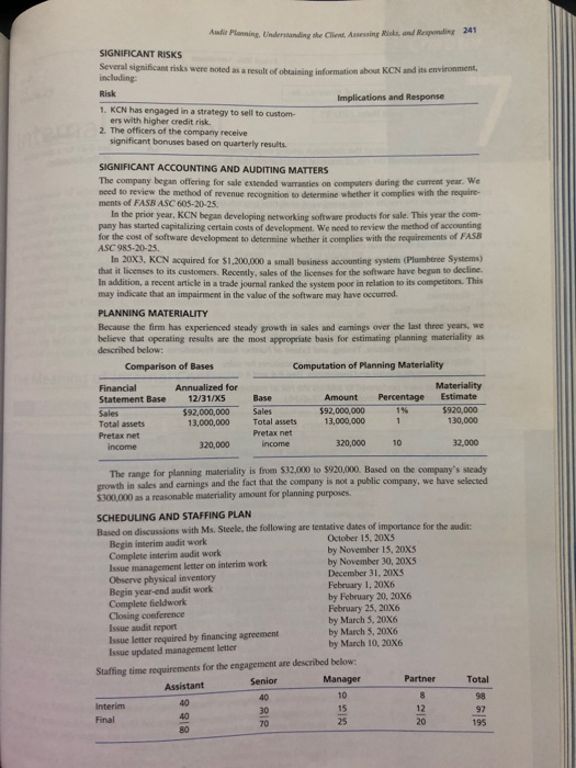 illustrative Audit Case: Keystone Computers & | Chegg.com
