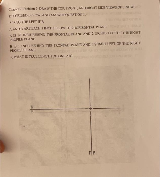 Solved Chapter 2. Problem 2: DRAW THE TOP, FRONT, AND RIGHT | Chegg.com