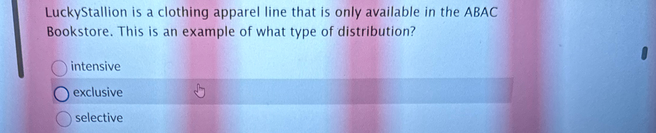 Solved LuckyStallion is a clothing apparel line that is only | Chegg.com