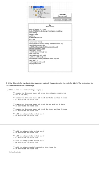 Solved COP2210 Lab3 Source Packages Controller ( HHH throm | Chegg.com
