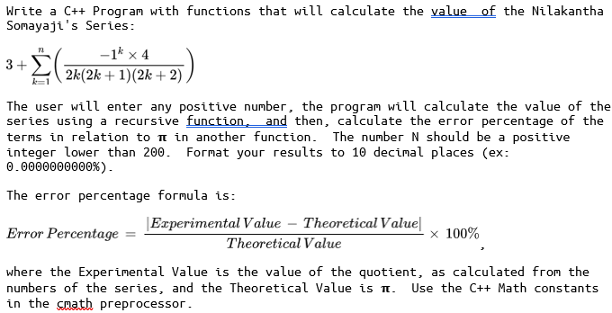 Solved Write a C++ ﻿Program with functions that will | Chegg.com