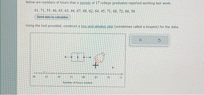 Solved Below are numbers of hours that a sample of 17 | Chegg.com