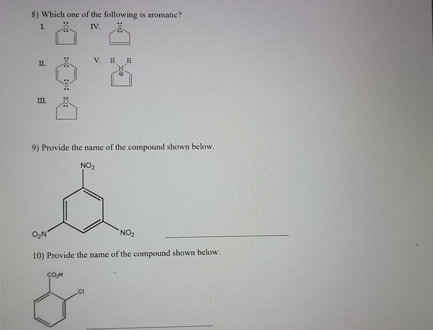 Solved 11) Provide the structure of 2,5-dichlorophenol. 12) | Chegg.com